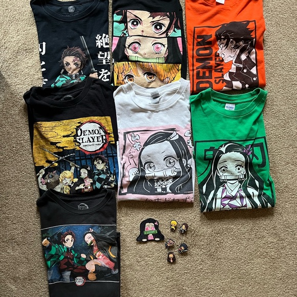 Hot Topic | Tops | Demon Slayer Tee Lot | Poshmark
